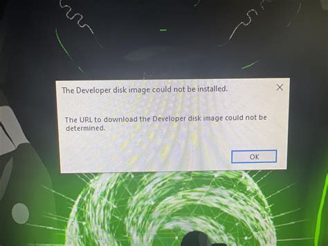 developer disk image error getting this error when trying to enable