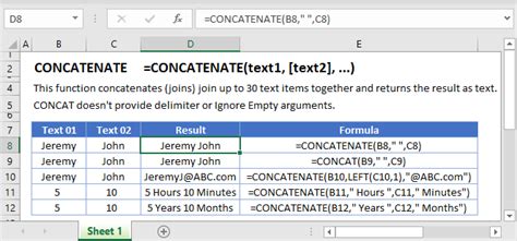 concatinate main automate excel
