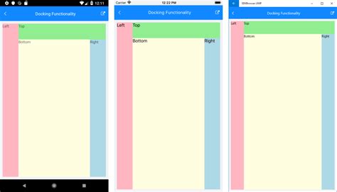 xamarin forms docklayout control telerik ui for xamarin