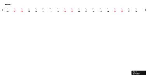 meinefinsternis react horizontal date picker examples codesandbox