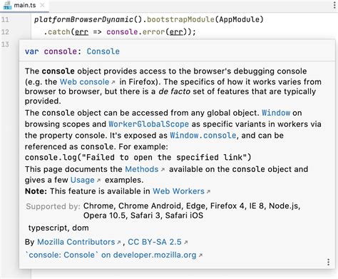 typescript intellij idea documentation