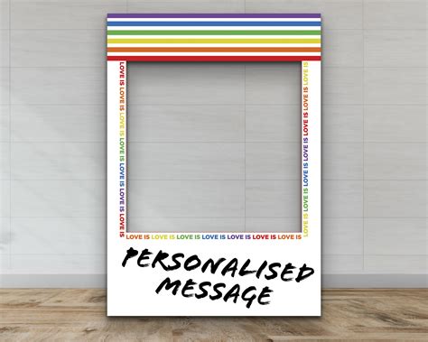 Customisable Pride Selfie Frame Etsy Uk