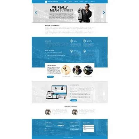 php javascript single page website development service with 24 7