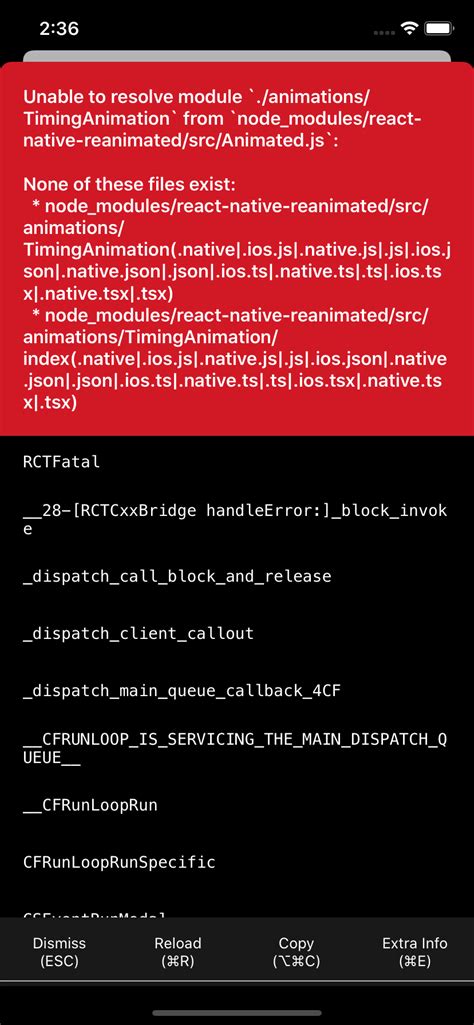 missing export timinganimation application crash fantas