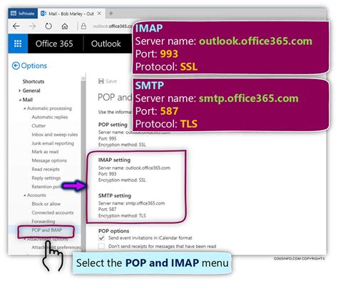 Imap Smtp Outlook Configure Outlook To Access Office 365 Mailbox 960