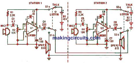 Simple Intercom Circuit