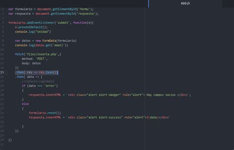 error al regresar datos desde php a javascript unexpected token