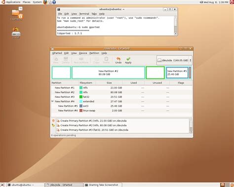 partitioning ubuntu linux dual booting 21 for xp 80 for… flickr