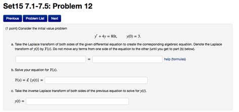 solved consider the initial value problem y 4y 80t