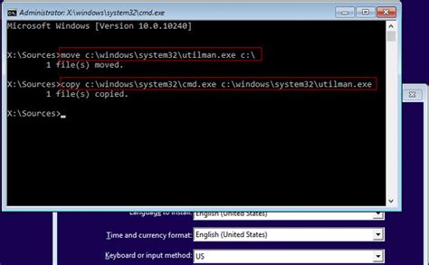 reset windows 10 local admin password with command prompt