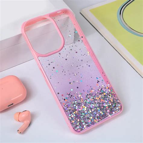 Maska Frame Glitter Za Xiaomi Redmi 13c Roze Maskezamob Rs