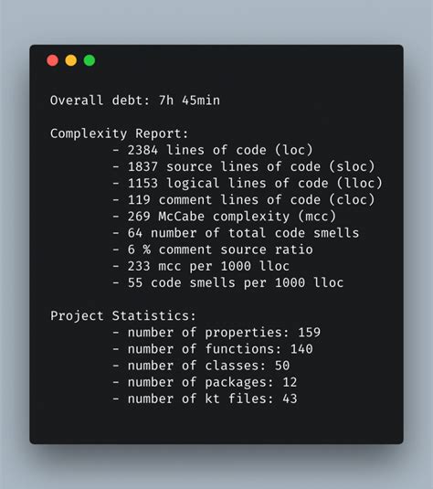 investigate method count and code analysis in android kotlin