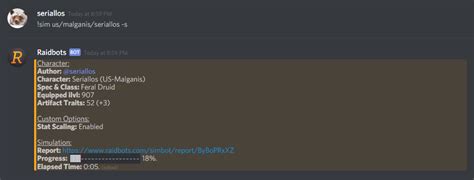 raidbots discord bot the raidbots discord bot is an easy