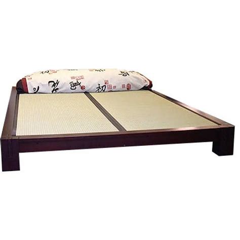 Tatami Platform Bed Honey Oak Twin Vigshome