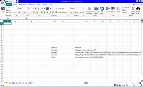 java while reading data from excel sheet got
