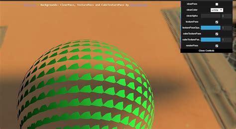 what is wrong with webgl postprocessing backgrounds example