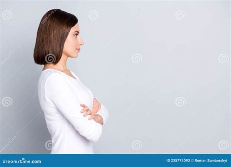 Profile Photo Of Boss Brunette Millennial Lady Crossed Arms Look Promo