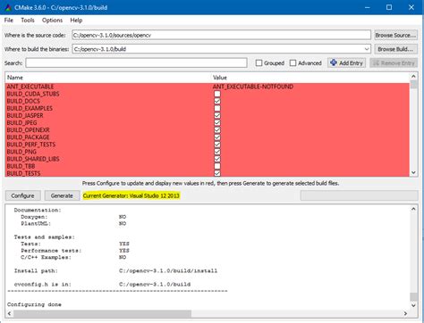 opencv opencv install opencv contrib sur windows