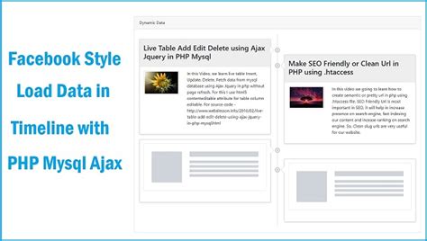 facebook style load data in timeline with php mysql ajax