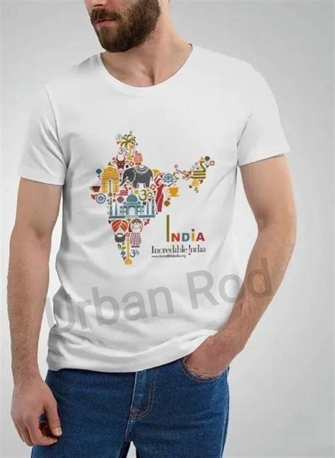 White 180 Gsm Cotton Promotional Round Neck T Shirt Half Sleeves