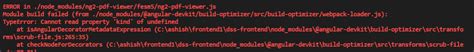 angular getting error while ng build prod node
