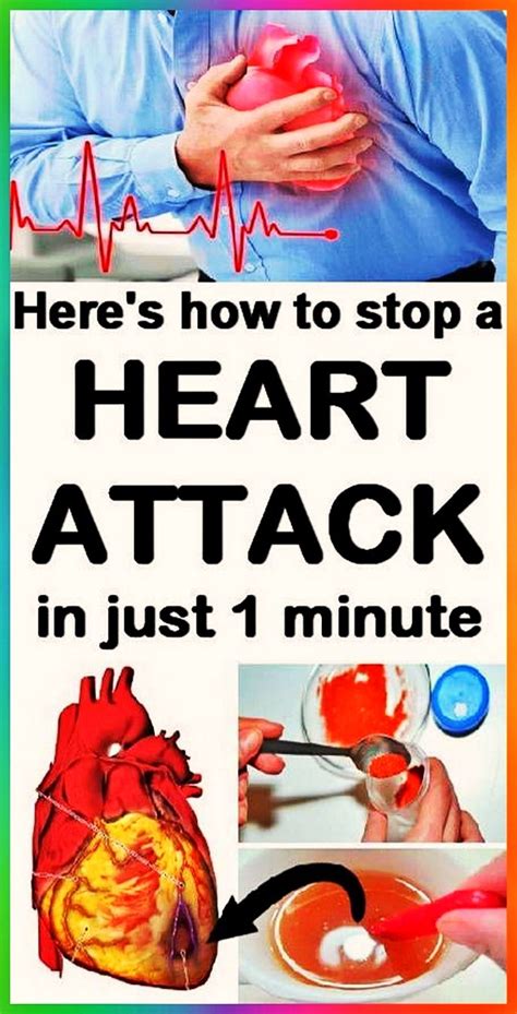 How To Stop A Heart Attack In 1 Minute Heart Attack Heart Attack
