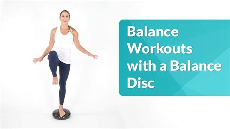 5 Minute Better Balance Workout Using A Balance Disc Youtube