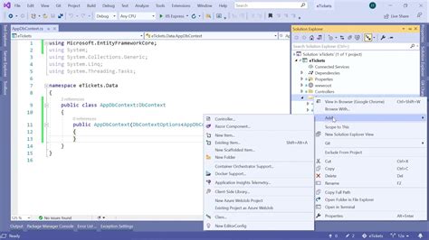 12 adding your dbcontext file asp mvc youtube