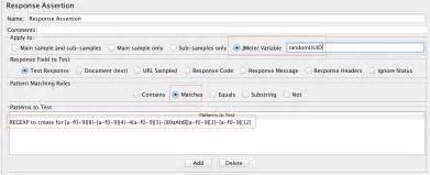 how can i pass an assertion in jmeter to validate the parten of my