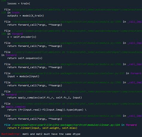 error in implementing custom complex valued layers complex pytorch
