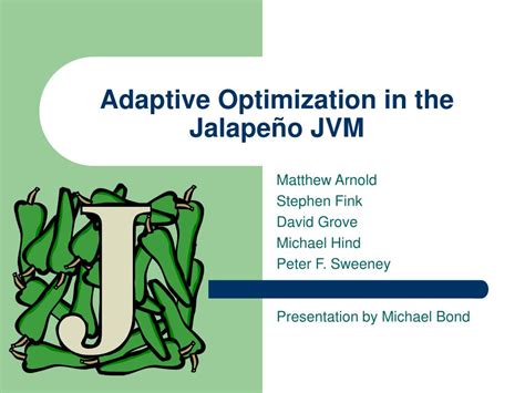 ppt adaptive optimization in the jalapeño jvm powerpoint presentation