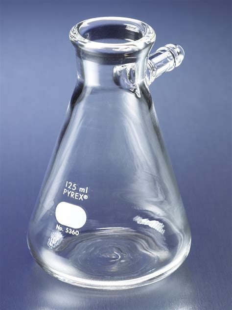 5360 25 pyrex® 25 ml micro filtering flasks with sidearm tubulation