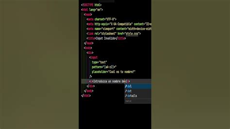 animación sacudir a un input inválido shorts youtube