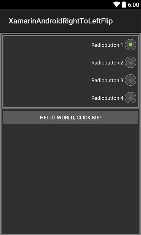 android right to left custom radio buttons stack overflow