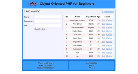 simple crud system in php with source code source code and projects