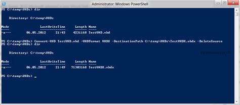 convert iso to vhd powershell