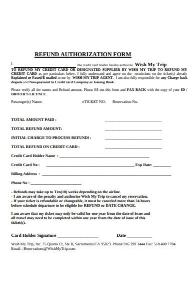 Free 53 Authorization Forms In Pdf Ms Word Excel