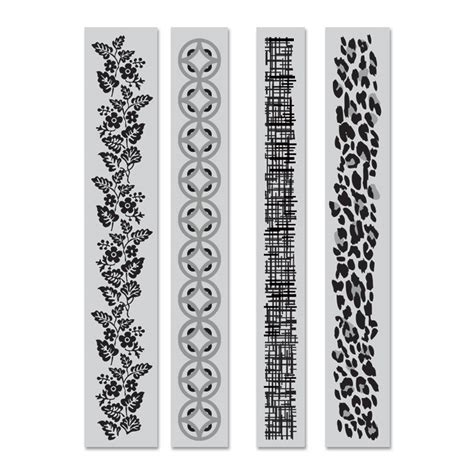 hero arts cling stamp for bg little black dress borders