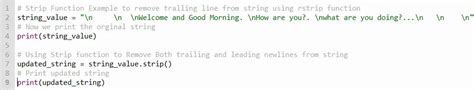 how to remove newline from string in python its linux foss