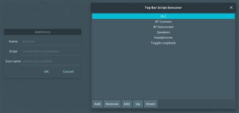 top bar script executor gnome shell extensions