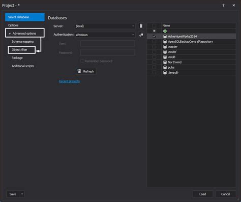 how to narrow the data sub set for object scripting