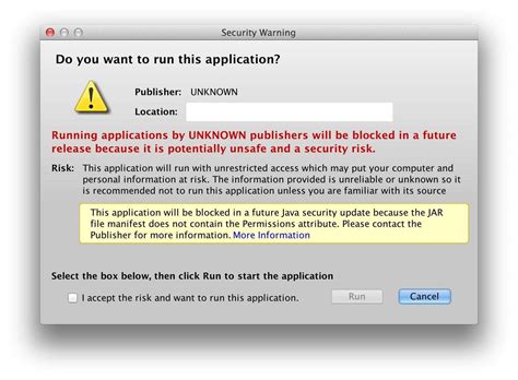 how to allow self signed java run on your mac [os x tips