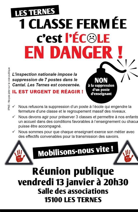 [pétition] Non à La Fermeture Dune Classe
