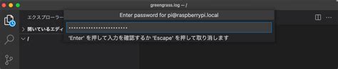 vscode remote developmentでラズパイにssh接続 ＆ root取得