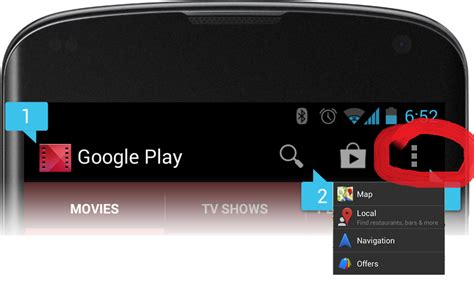 android add a custom dropdown spinner to action item overflow in