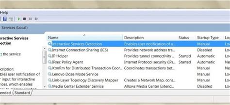 how to troubleshoot interactive services detection in windows