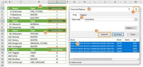 how to remove all rows containing specific value in excel