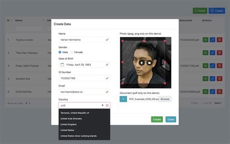 ajax data table crud with vue js and lumen laravel by