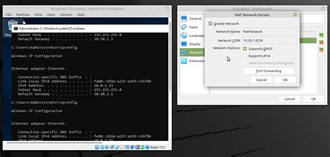 Network Of Virtualbox Instances With Static Ip Addresses And Internet