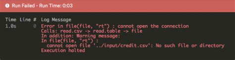 how to fix error in file file rt cannot open the connection